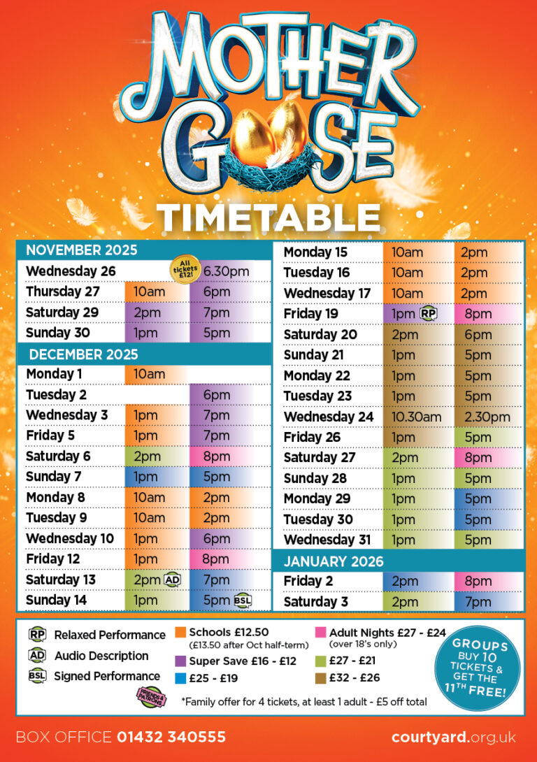 Mother Goose Pantomime 2025 - The Courtyard